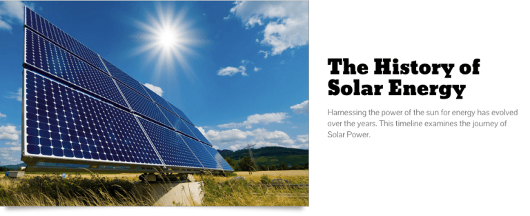 The History of Solar Energy – ecogreenlove