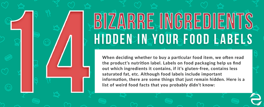 Bizarre Ingredients Hidden in Your Food Labels [Infographic] – ecogreenlove