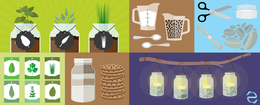 Repurposing Mason Jars [Infographic] – ecogreenlove