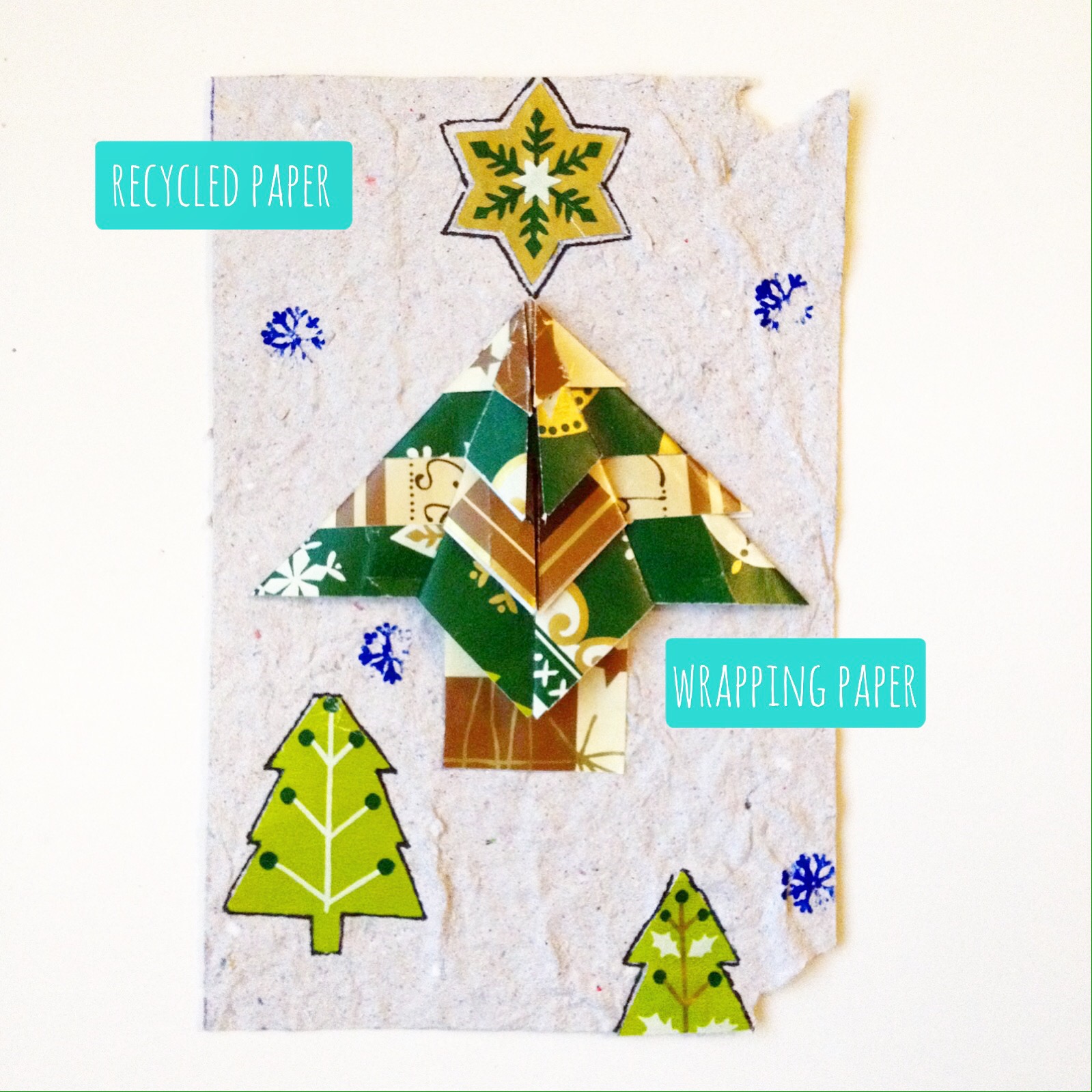 DIY: Recycled Christmas Cards – ecogreenlove