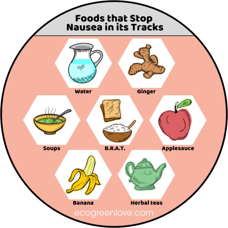 Why you feel Nauseous & Foods that Stop it [Infographic] – ecogreenlove