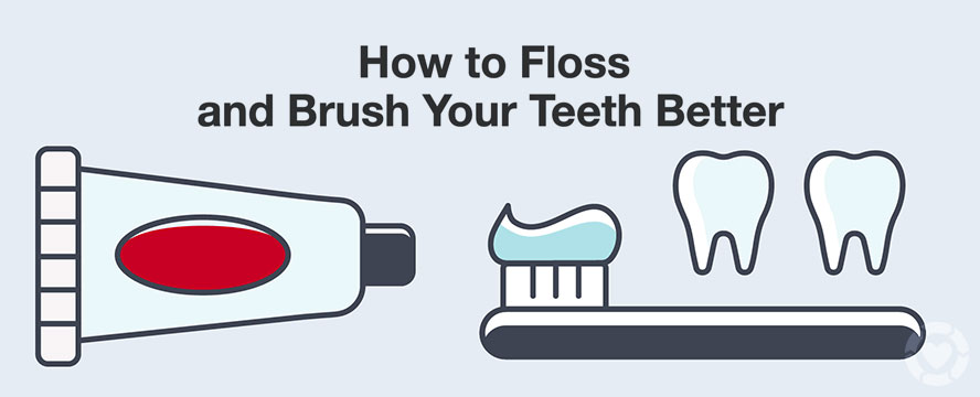 How to Floss and Brush your Teeth for a better Dental Care [Visual ...