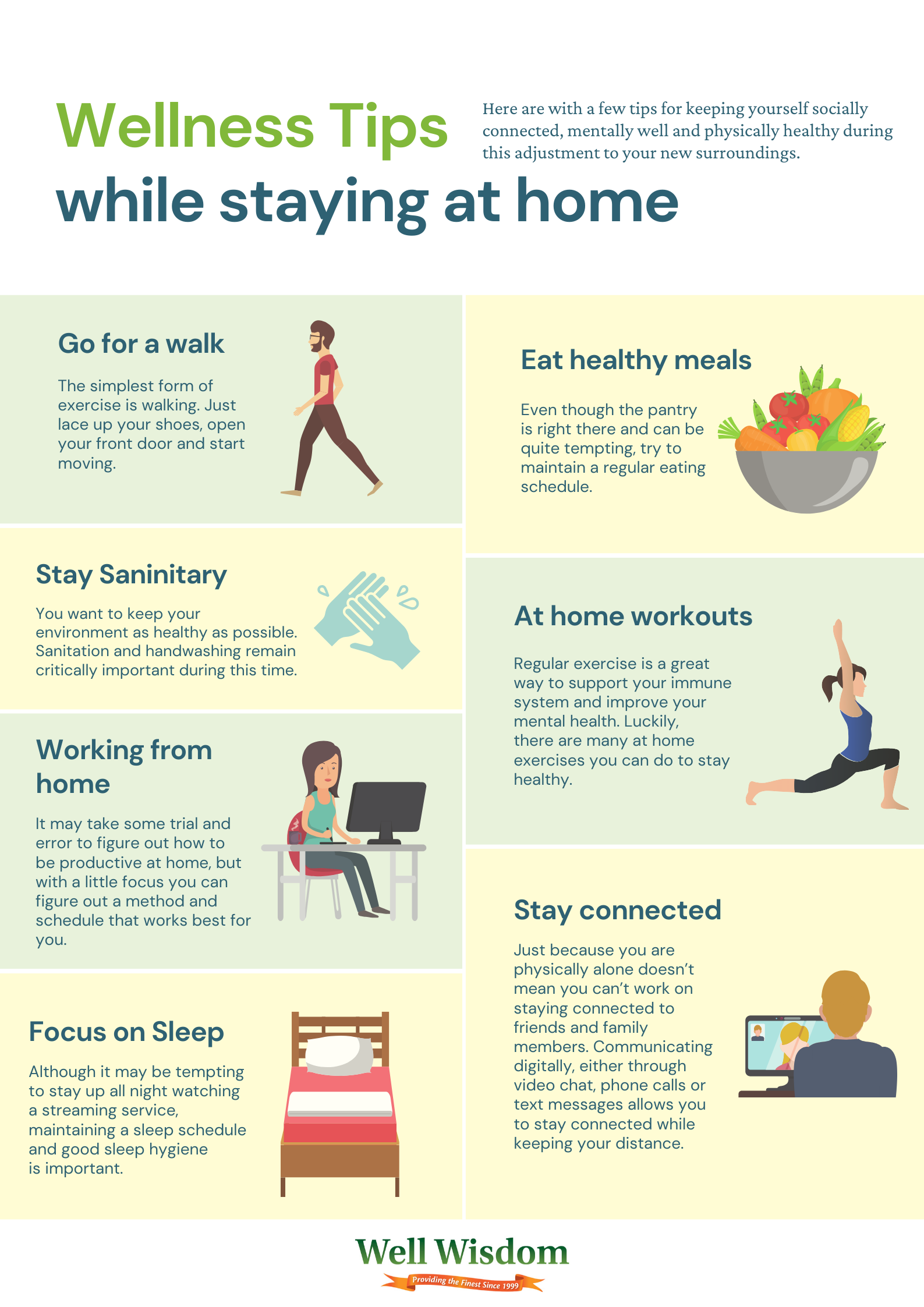 Wellness Tips while Staying at Home [Visual] – ecogreenlove