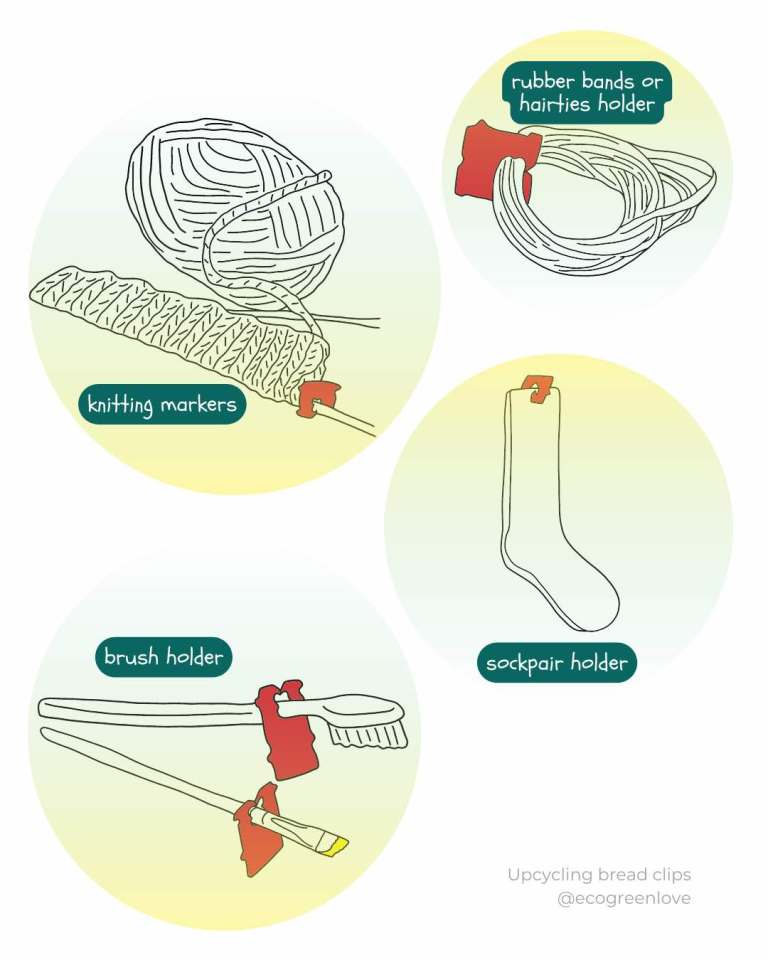 20 Ideas to Upcycle Bread Clips – ecogreenlove