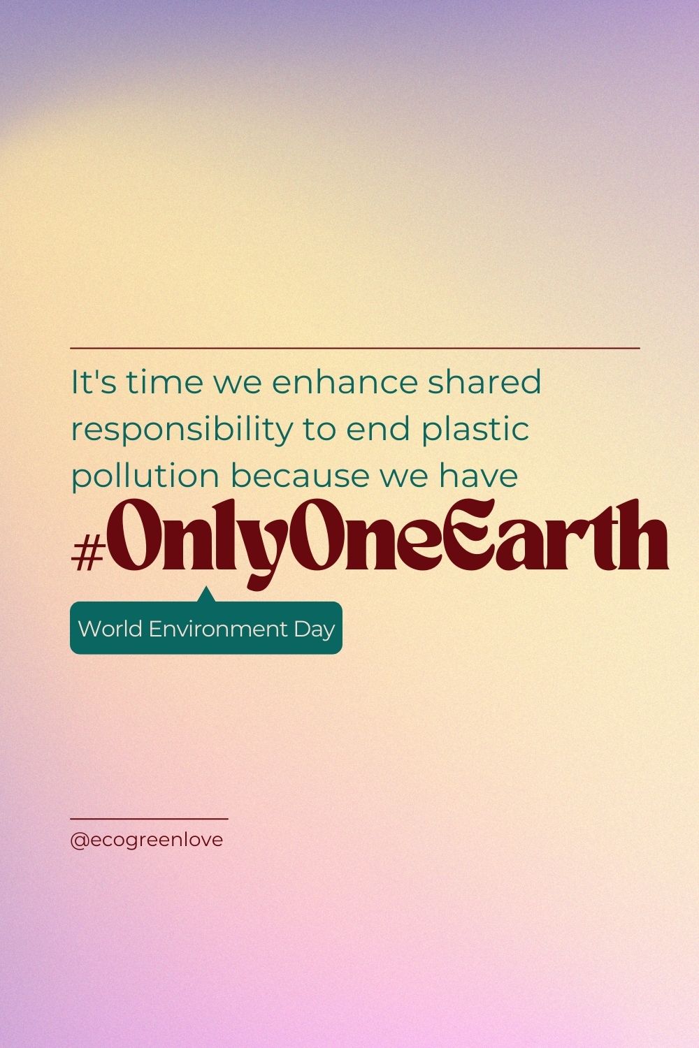 We have Only One Earth [quote] – ecogreenlove