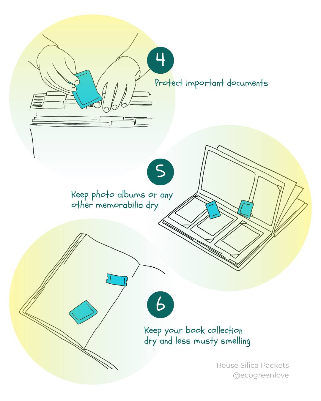 21 Ideas to Reuse Silica Packets – ecogreenlove