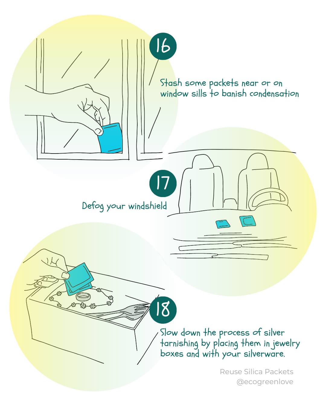 21 Ideas to Reuse Silica Packets – ecogreenlove